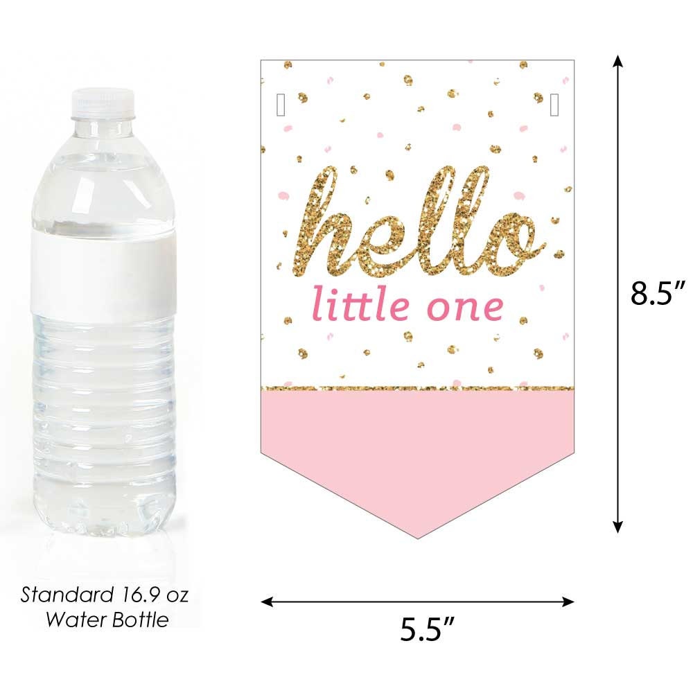 Custom Hello Little One Pink and Gold Personalized Girl | Etsy