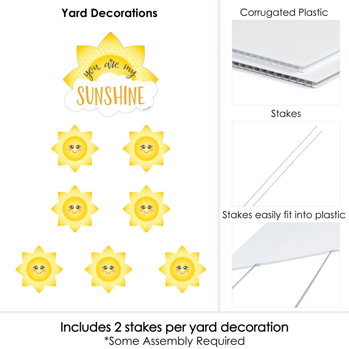 You Are My Sunshine Yard Sign & Outdoor Lawn Decorations - Etsy