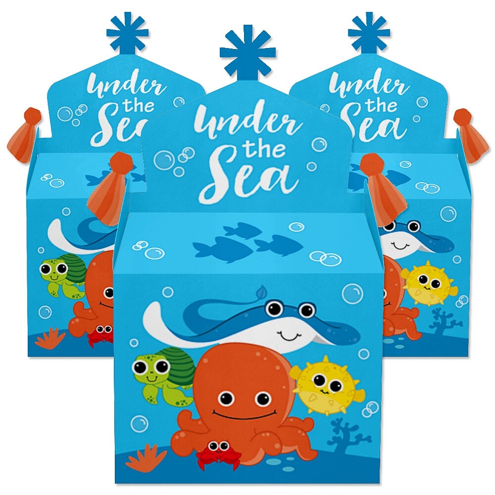 Under the Sea Critters Treat Box Party Favors Baby Shower | Etsy