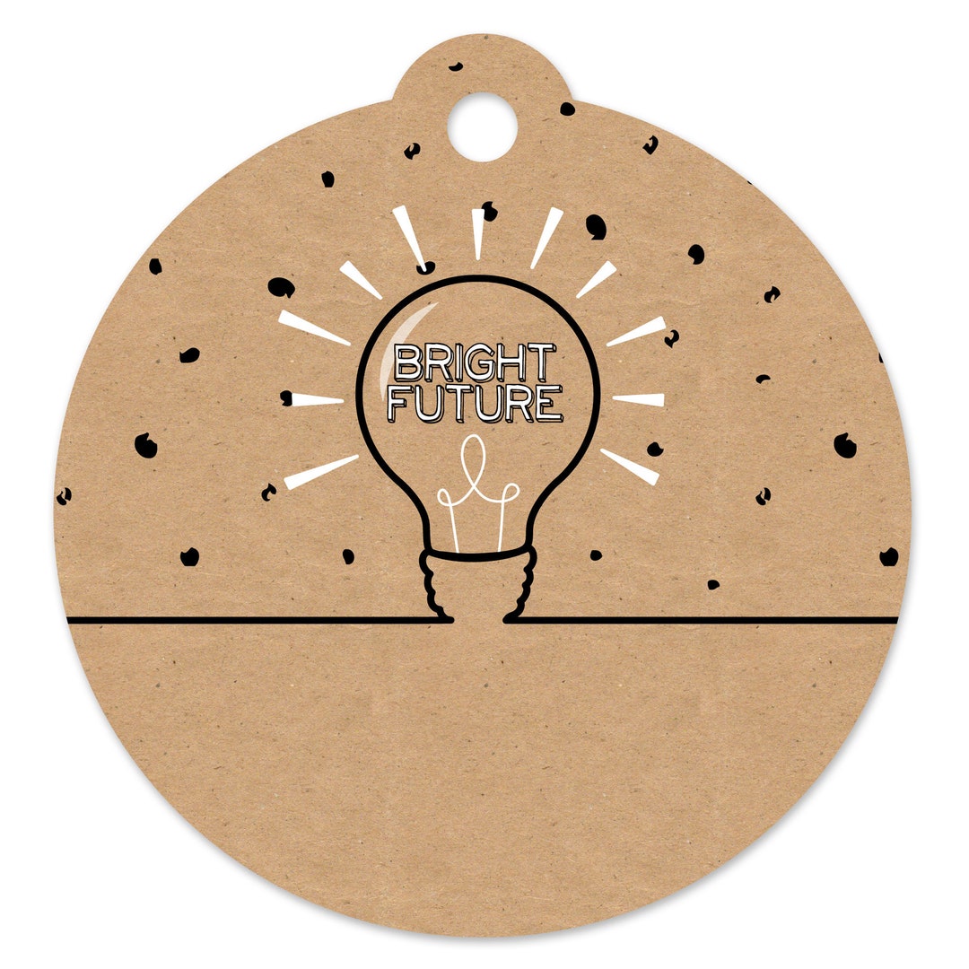 Bright Future - Round Graduation Party Tags(set of 20) - Etsy