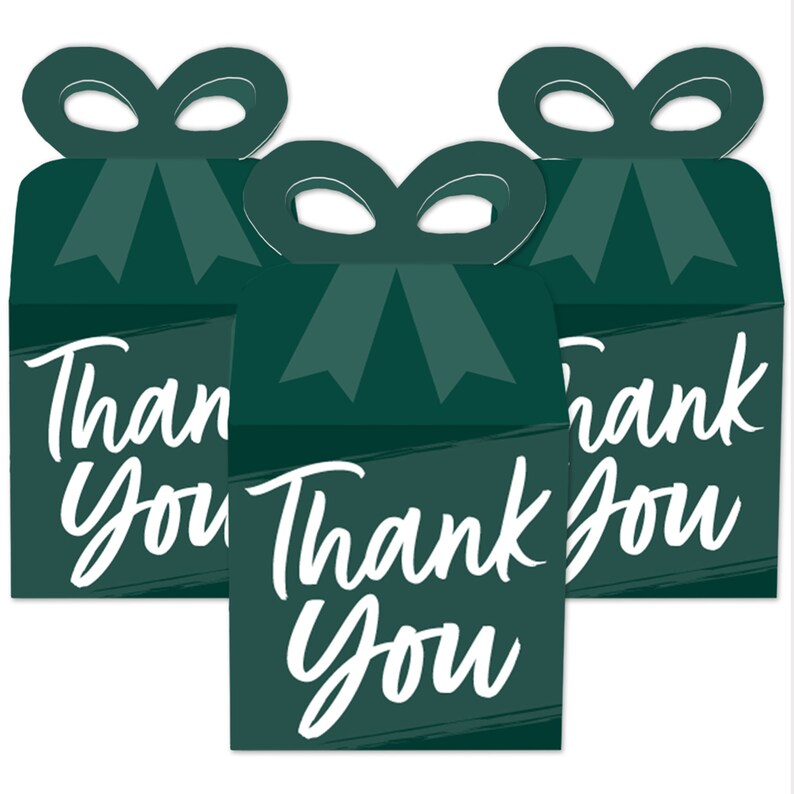 Emerald Elegantly Simple Square Favor Gift Boxes Guest - Etsy