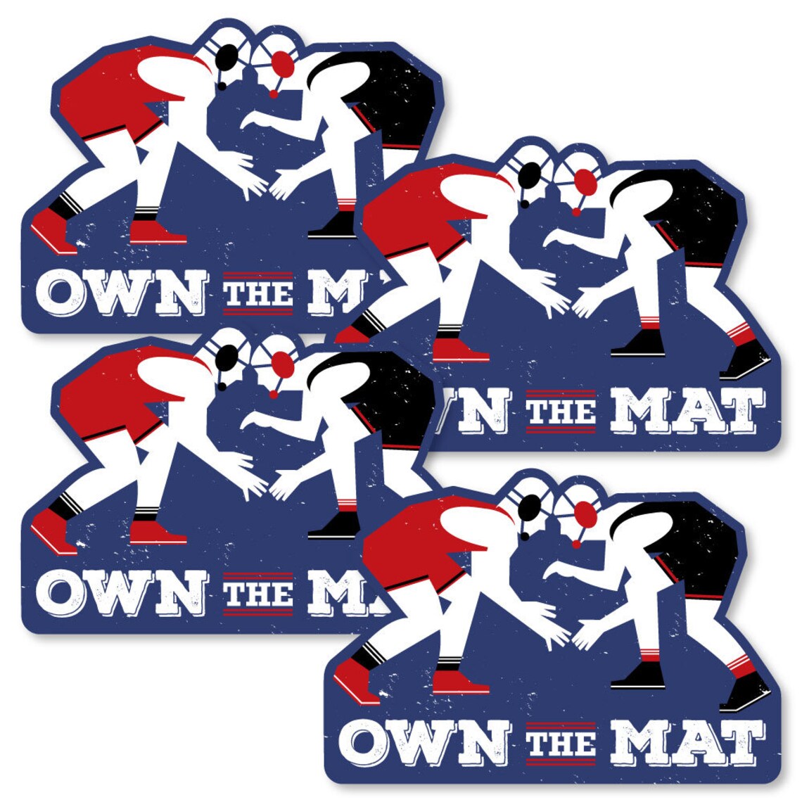 Own the Mat Wrestling DIY Decorations Party Essentials - Etsy