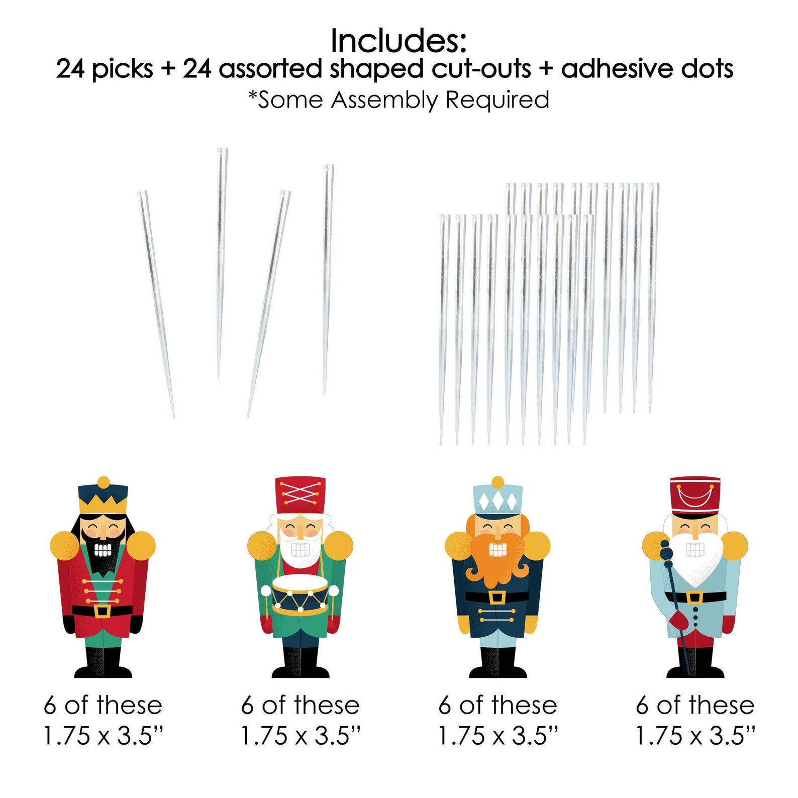 Christmas Nutcracker Dessert Cupcake Toppers Holiday Party - Etsy