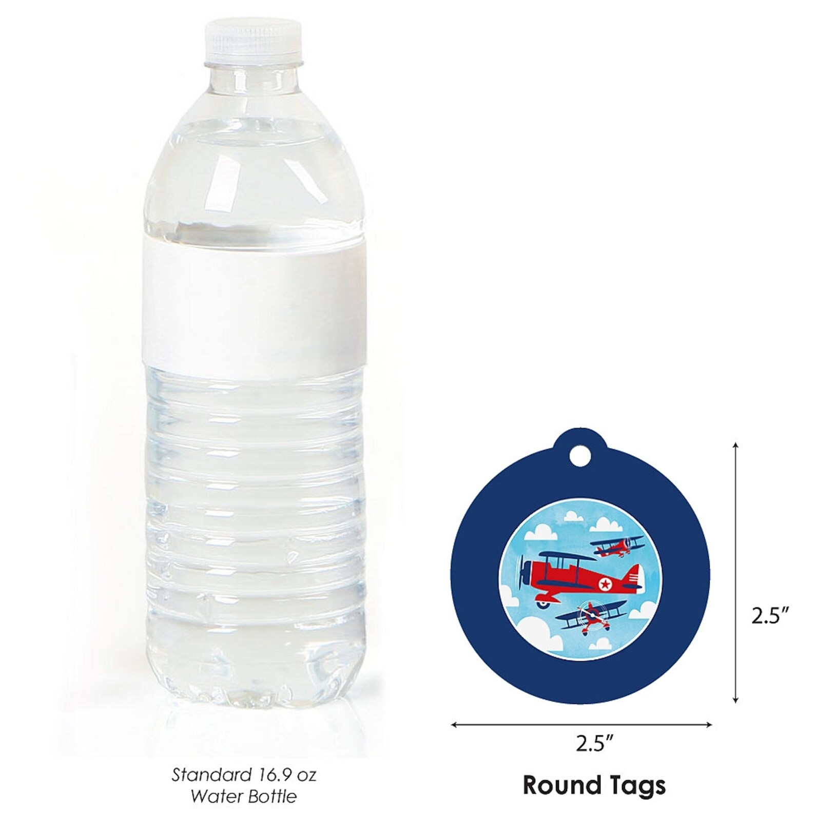 Taking Flight Airplane Craft Tags Party Supplies for a | Etsy