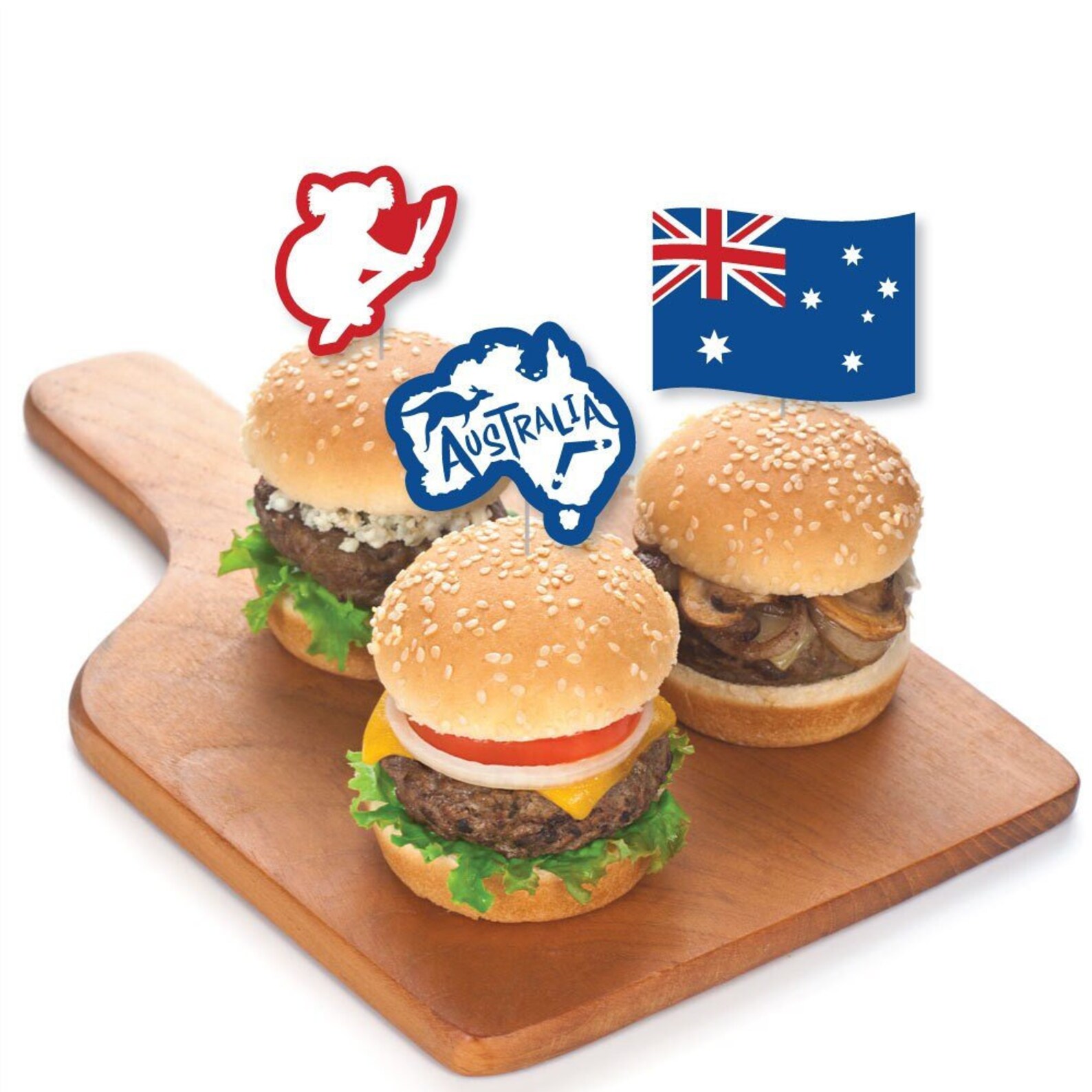 Australia Day Dessert Cupcake Toppers Gday Mate Aussie - Etsy