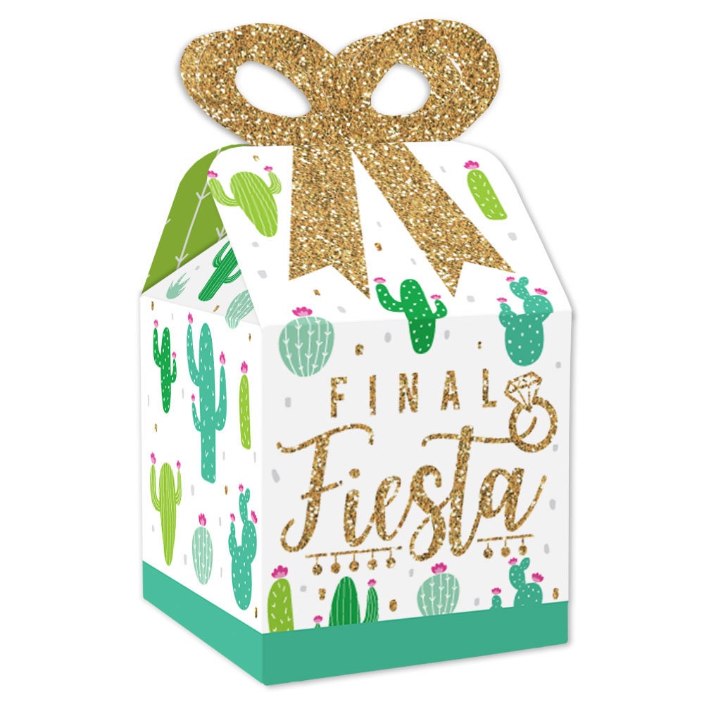 Final Fiesta Square Favor Gift Boxes Last Fiesta | Etsy