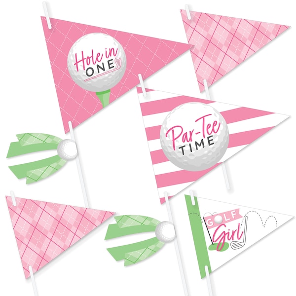 Triangle Golf Flag - Etsy