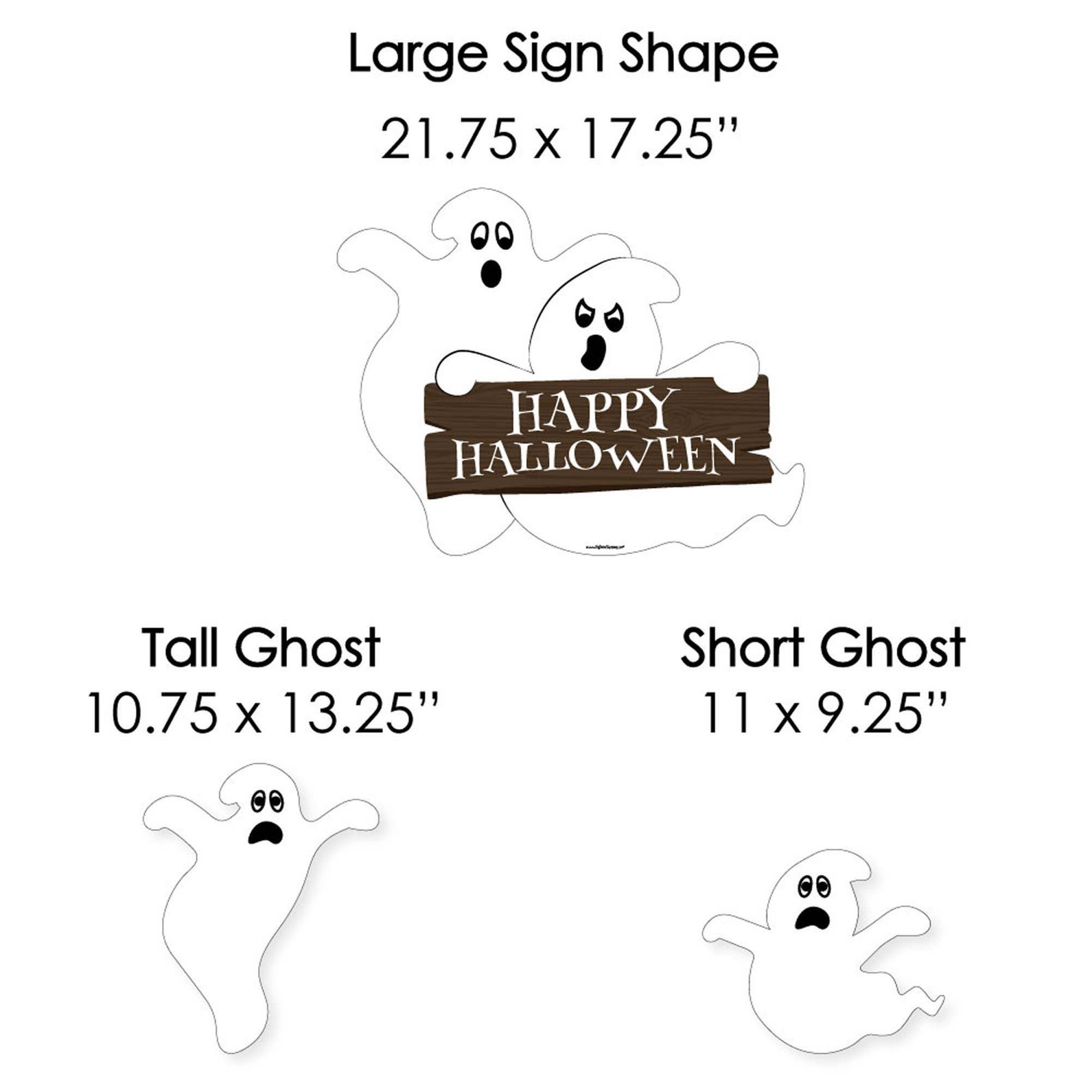 Spooky Ghost Yard Sign and Outdoor Lawn Decorations - Etsy