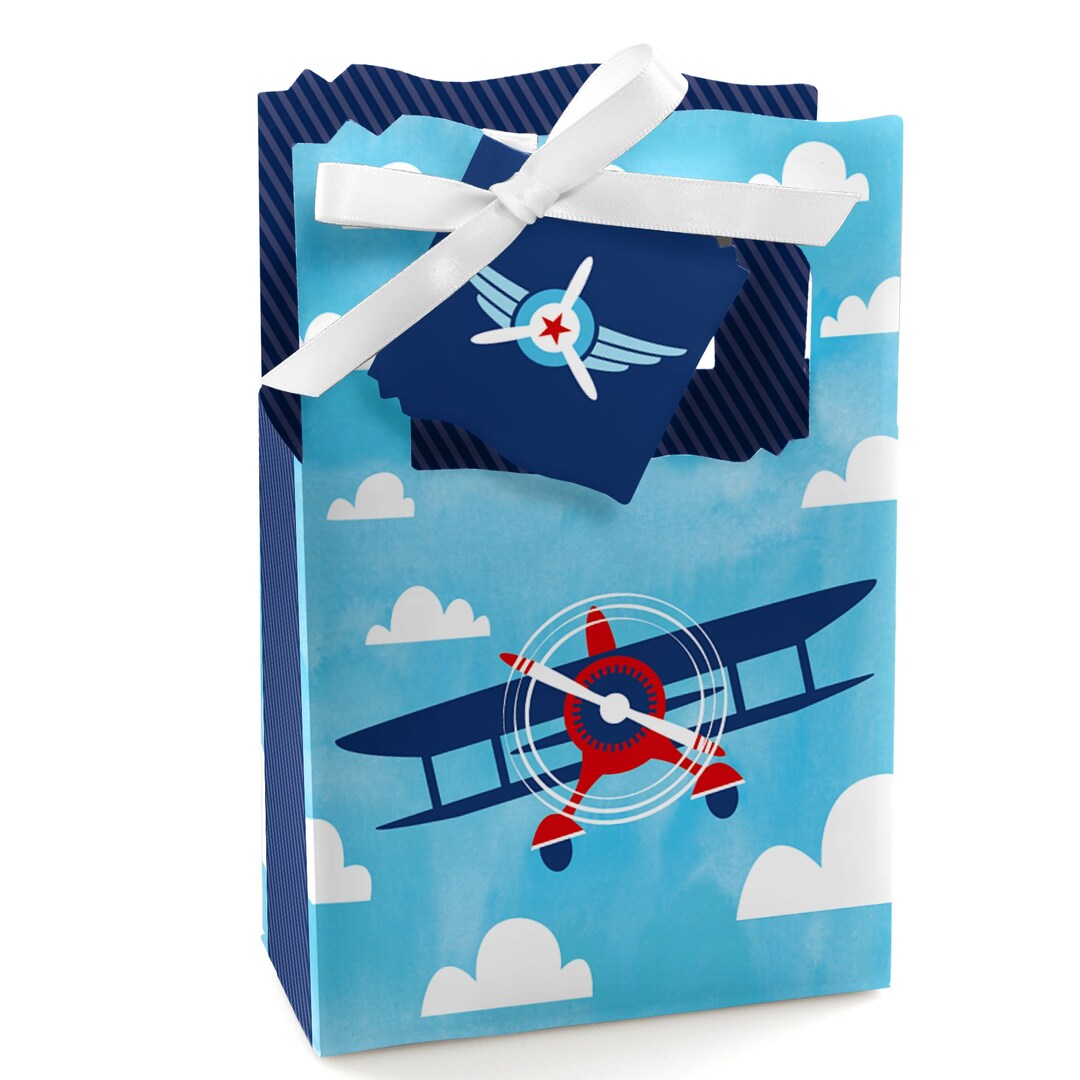 Taking Flight - Airplane - Vintage Plane Baby Shower or Birthday Party ...
