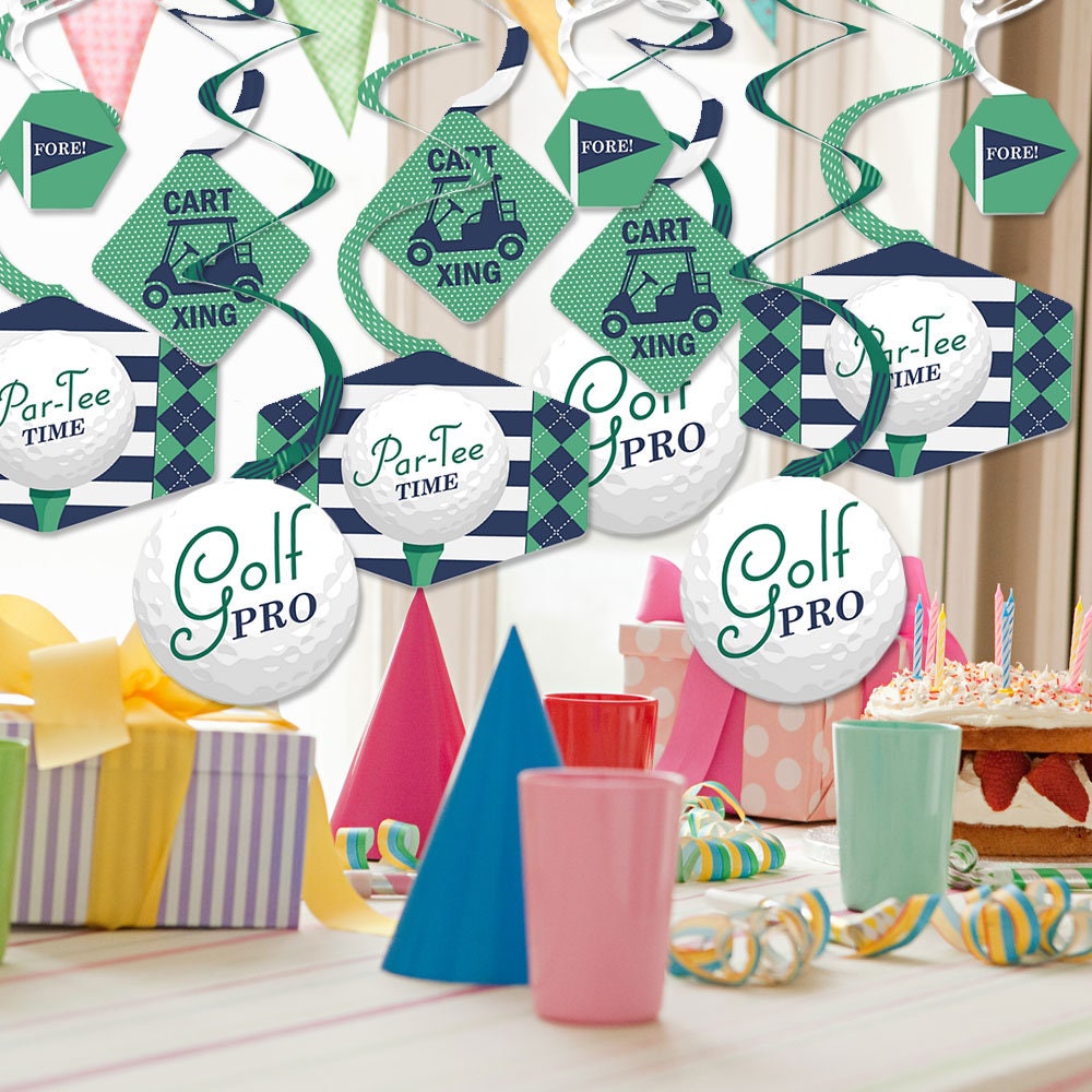 Par-tee Time Golf Party Hanging Decorations Hanging Party | Etsy