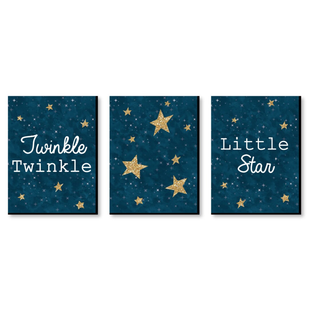 Twinkle Twinkle Little Star - Kids Room, Nursery & Home Décor - 7.5” X ...