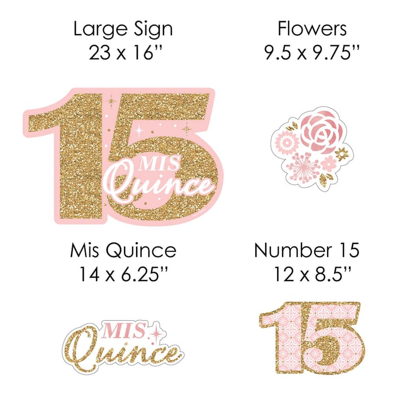 Mis Quince Anos Yard Sign and Outdoor Lawn Decorations - Etsy