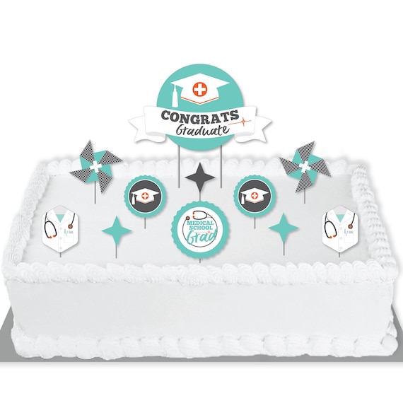 Medical School Grad - Doctor Graduation Party Cake Decorating Kit ...