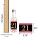 Finally 21 Girl 21st Birthday Party Mini Wine and Champagne Bottle ...
