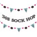 50's Sock Hop Letter Banner Decoration 1950's Rock N Roll 36 Banner ...