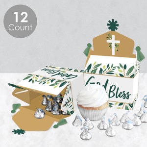 Elegant Cross - Treat Box Party Favors - Religious Party Goodie Gable ...