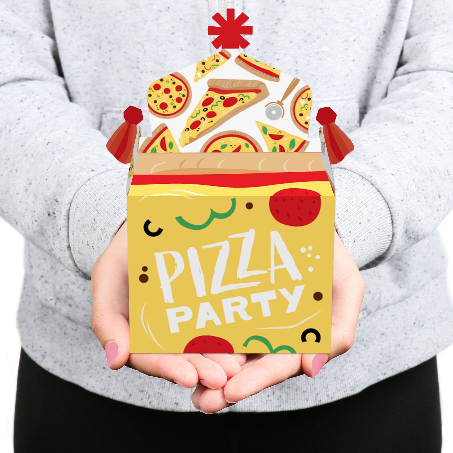 Pizza Party Time Treat Box Party Favors Baby Shower or | Etsy