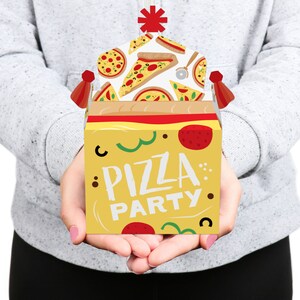 Pizza Party Time - Treat Box Party Favors - Baby Shower or Birthday ...