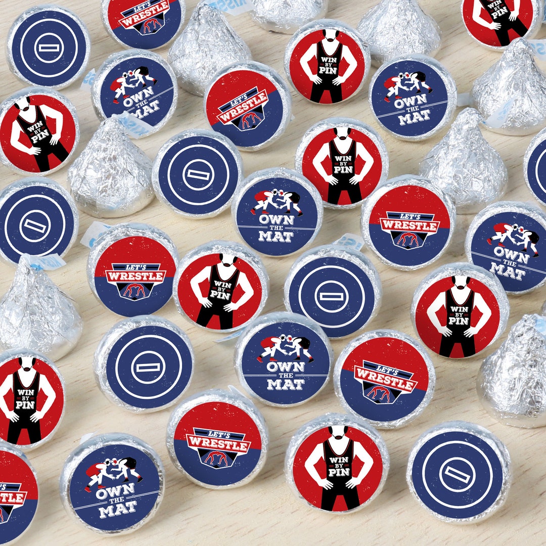 Own the Mat - Wrestling - Birthday Party or Wrestler Party Small Round ...