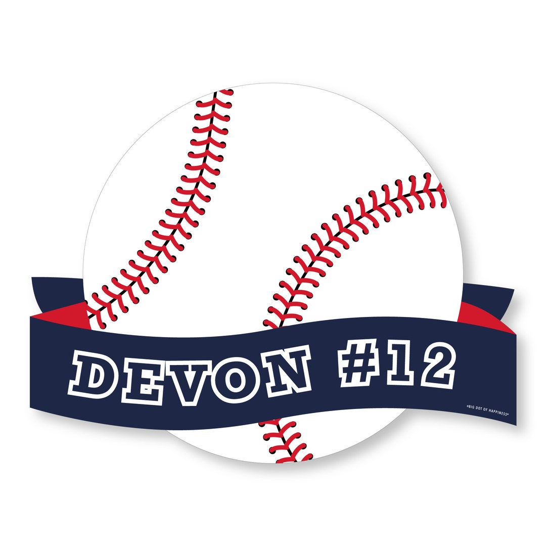 Baseball School Spirit Personalized Senior Night or Graduation Party ...