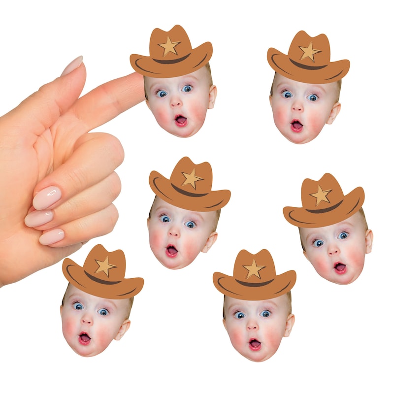 First Rodeo Face Sticker - Etsy