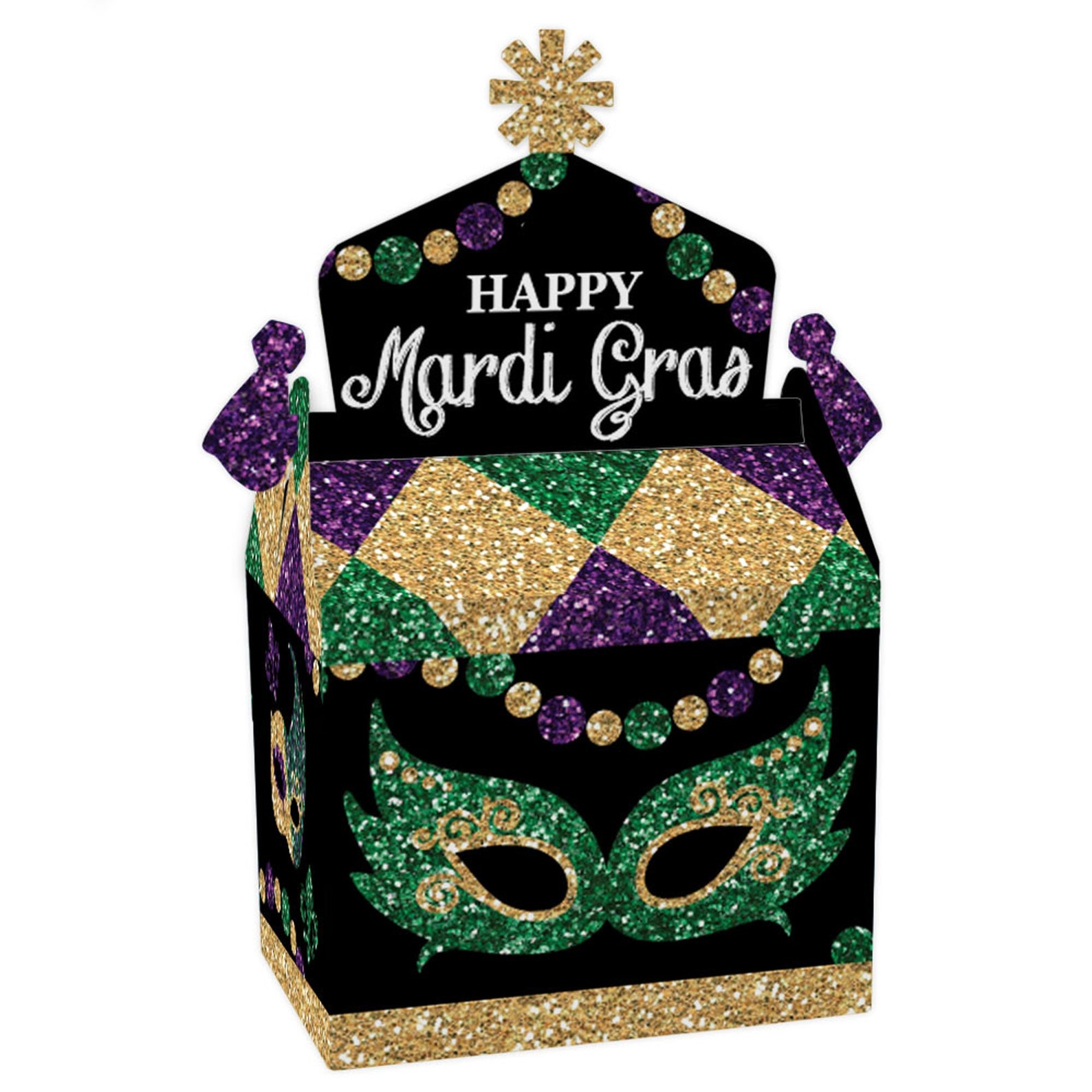 Mardi Gras Treat Box Party Favors Masquerade Party Goodie | Etsy