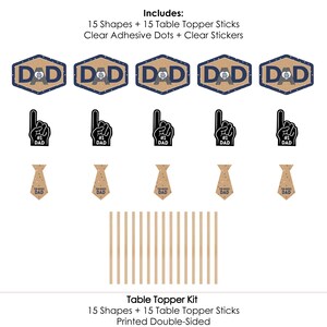 My Dad is Rad - Centerpiece Sticks - Father's Day Table Toppers - Table ...