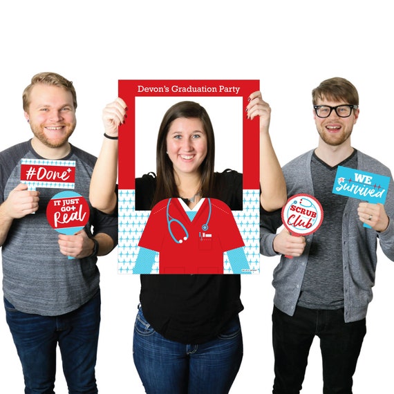 Nurse Graduation - Custom Medical Nursing Graduation Party Selfie Photo ...