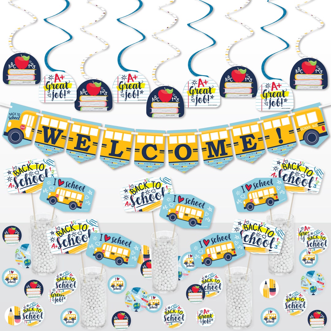 Back to School - First Day of School Classroom Decorations Supplies ...