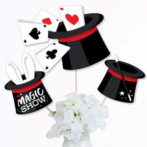 Ta-da, Magic Show - Magical Birthday Party Centerpiece Sticks - Table ...