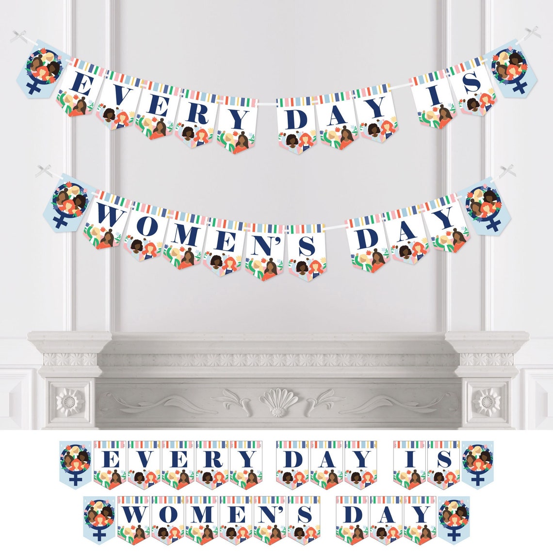 Women's Day Feminist Party Bunting Banner Party - Etsy