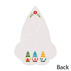 Garden Gnomes - Shaped Thank You Cards - Forest Gnome Party Thank You ...