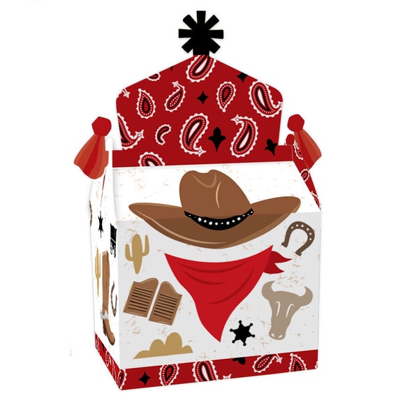 Western Hoedown - Treat Box Party Favors - Wild West Cowboy Party ...