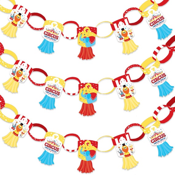 Carnival - Step Right Up Circus - 90 Chain Links and 30 Paper Tassels ...