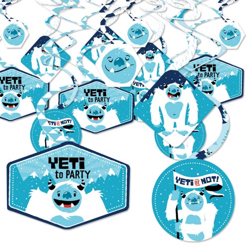 Yeti to Party Abominable Snowman Party or Birthday Party DIY - Etsy