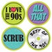 90's Throwback Party Name Badges Set of 12 1990s Party Funny Name Tags ...