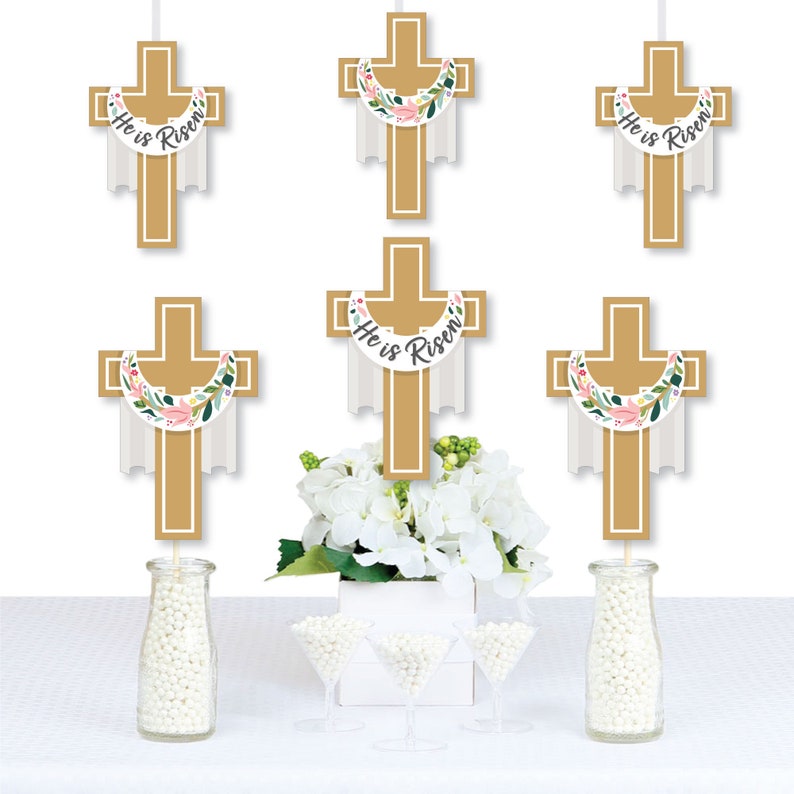 Religious Easter - Cross Decorations DIY Christian Holiday Party ...