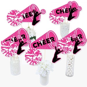 We Got Spirit - Cheerleading - Centerpiece Sticks - Cheer Party Table ...
