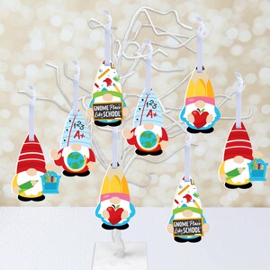 School Gnomes - Teacher and Classroom Decorations - Tree Ornaments ...