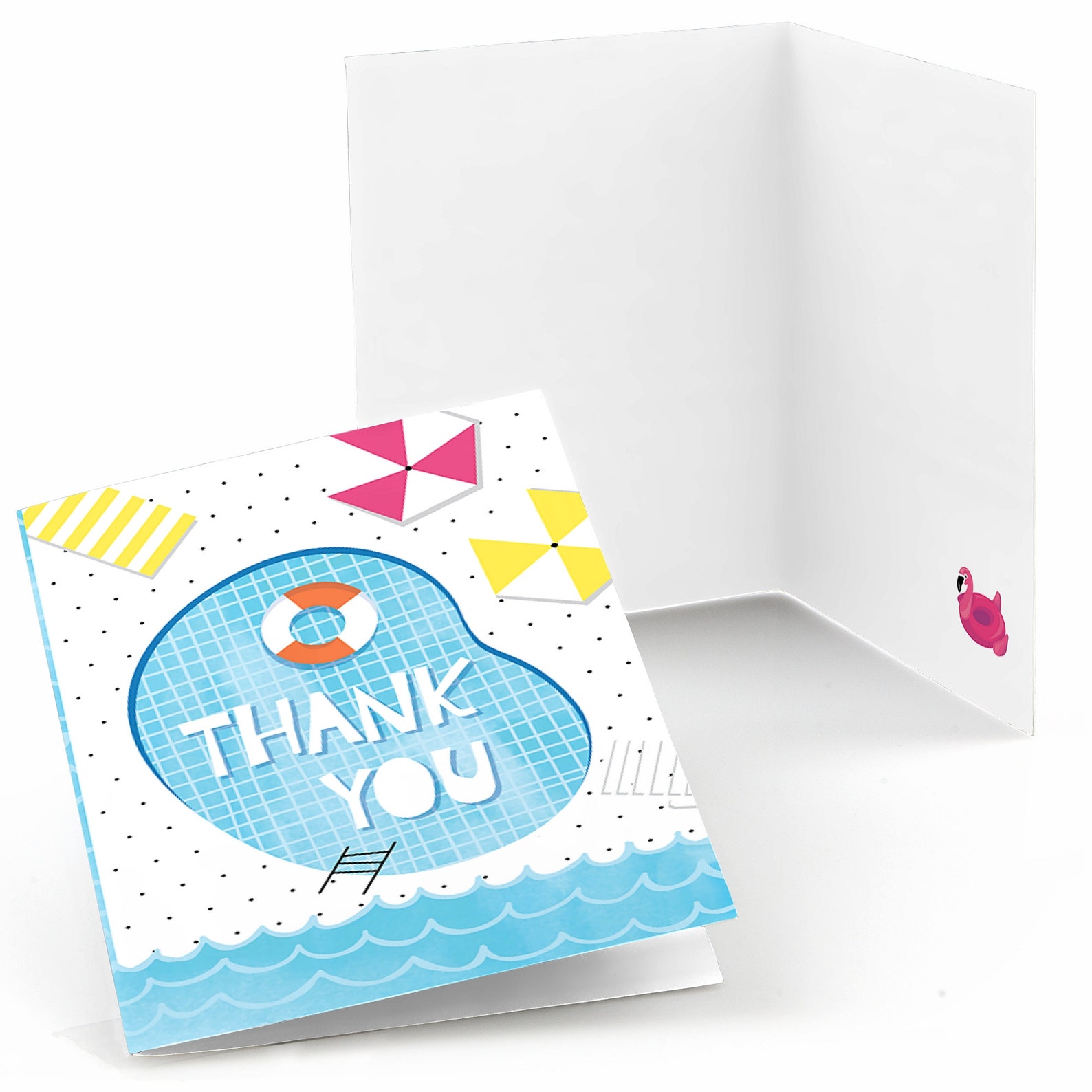 Make A Splash Pool Party Thank You Cards Summer Swimming - Etsy
