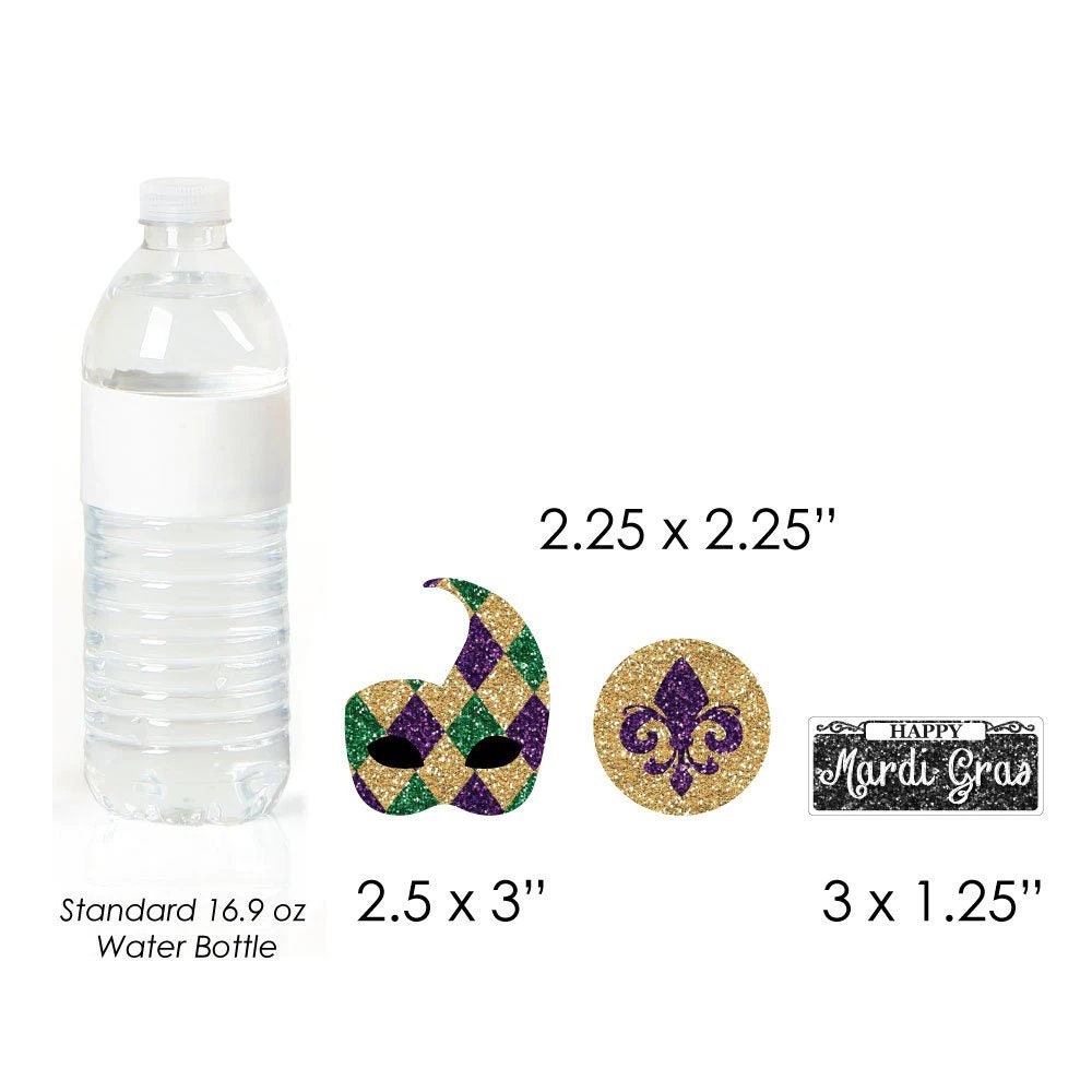 Mardi Gras Dessert Cupcake Toppers Masquerade Party Clear | Etsy