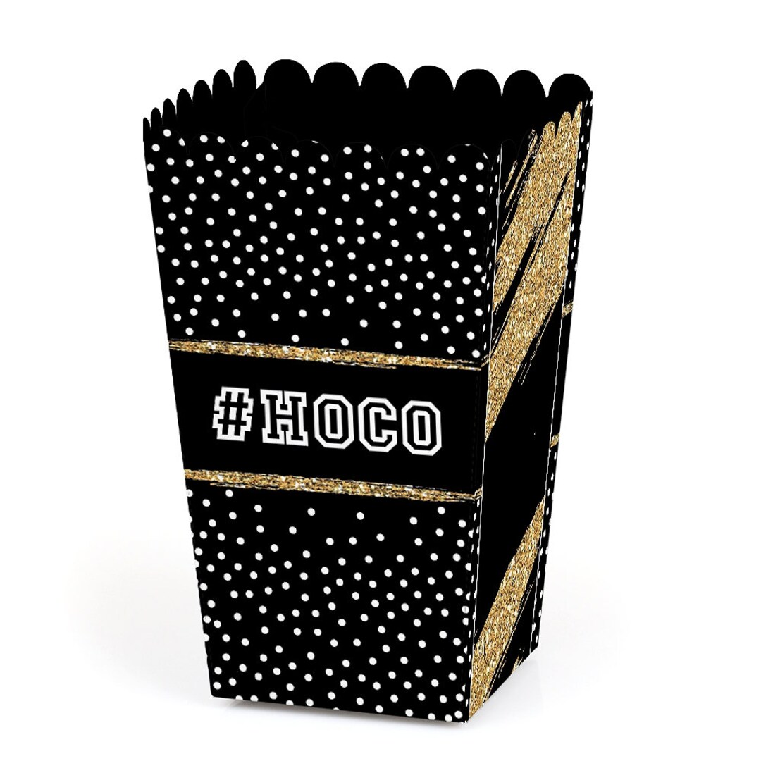 Hoco Dance - Homecoming Favor Popcorn Treat Boxes - Set of 12 - Etsy