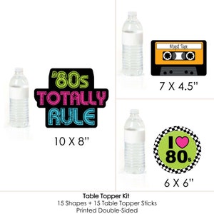 80's Retro - Centerpiece Sticks - 1980's Party Table Toppers - 80's ...