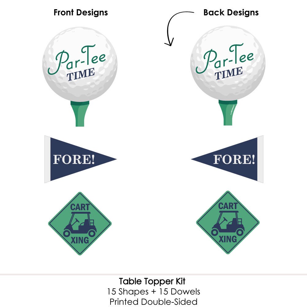 Par-tee Time Golf Centerpiece Sticks Golf Birthday or - Etsy