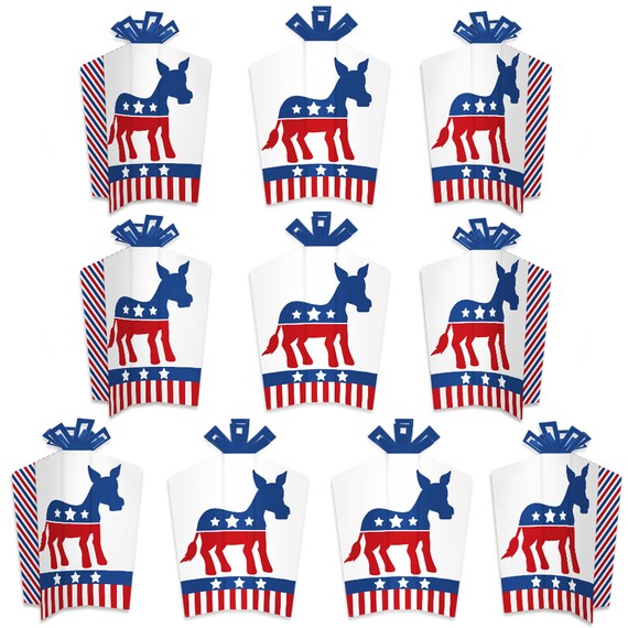 Democrat Election - Table Decorations - Democratic Political Party Fold ...