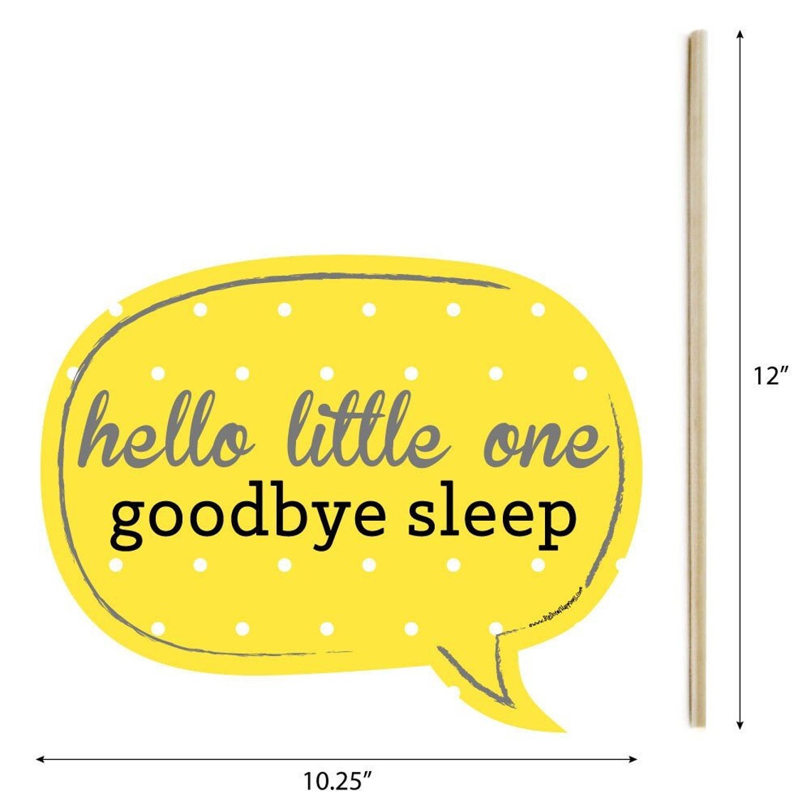 Funny Hello Little One Baby Shower Photo Booth Props Gender - Etsy
