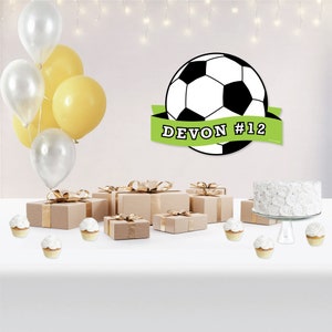 Soccer School Spirit Personalized Senior Night or Graduation Party Wall ...