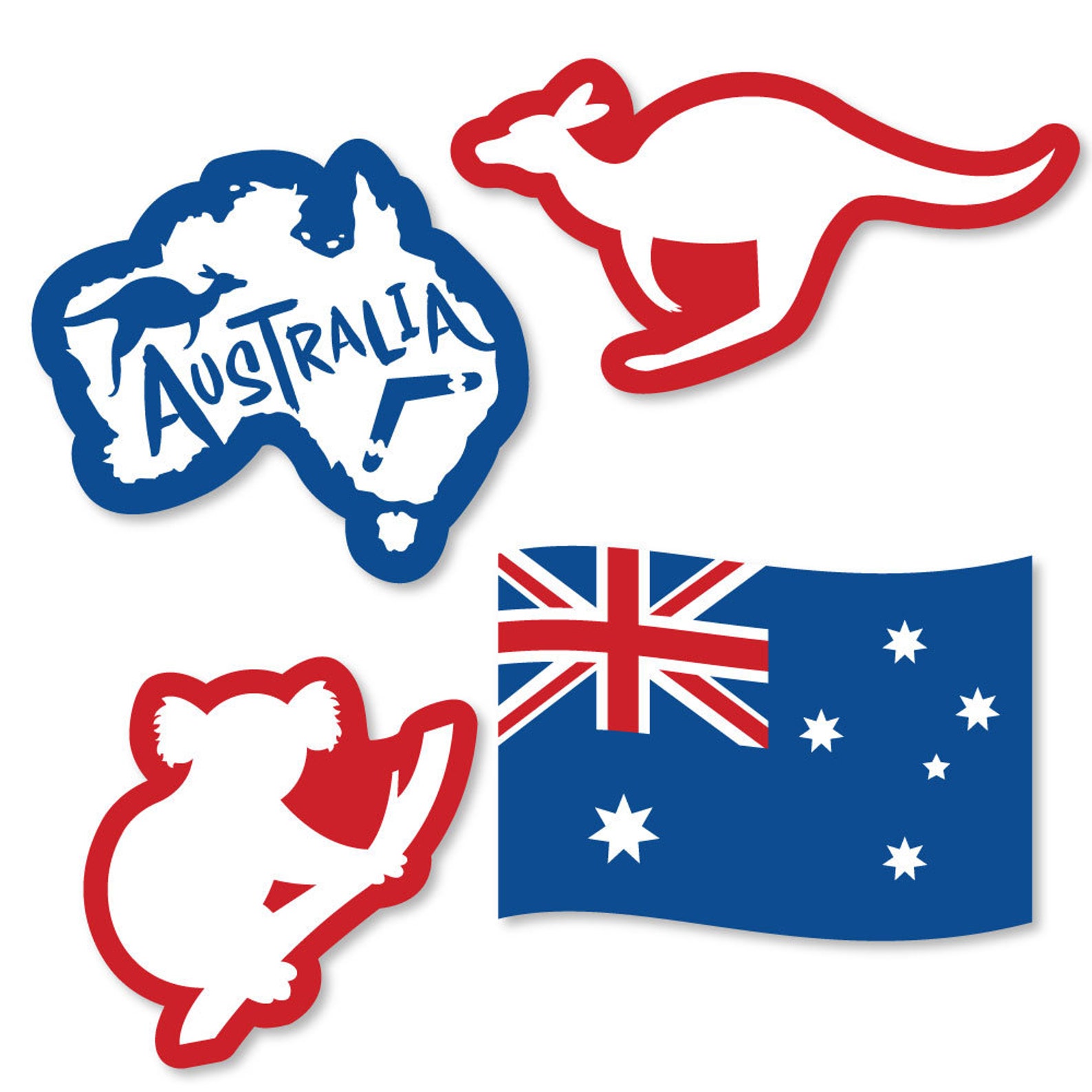 Australia Day DIY Shaped Gday Mate Aussie Party Cut-outs - Etsy