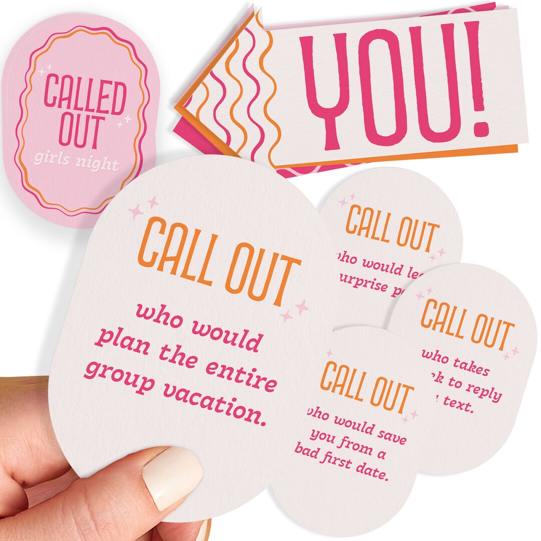 Called Out Girls Night Card Game, Bachelorette Party Game, Girls Game ...