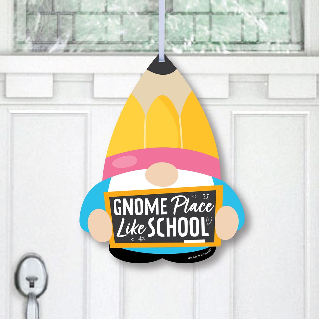 School Gnomes - Hanging Porch Teacher and Classroom Outdoor Decorations ...
